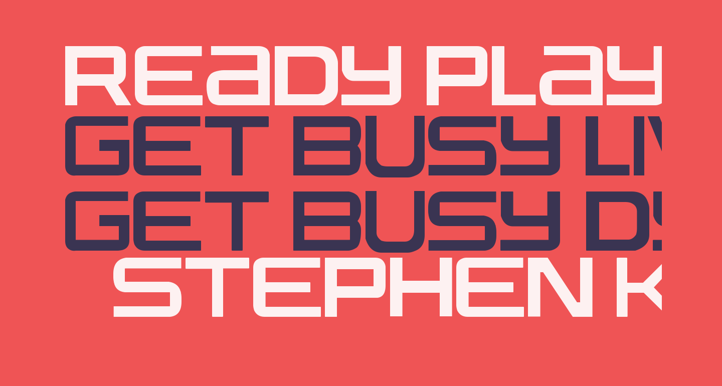 Ready Player One free Font - What Font Is