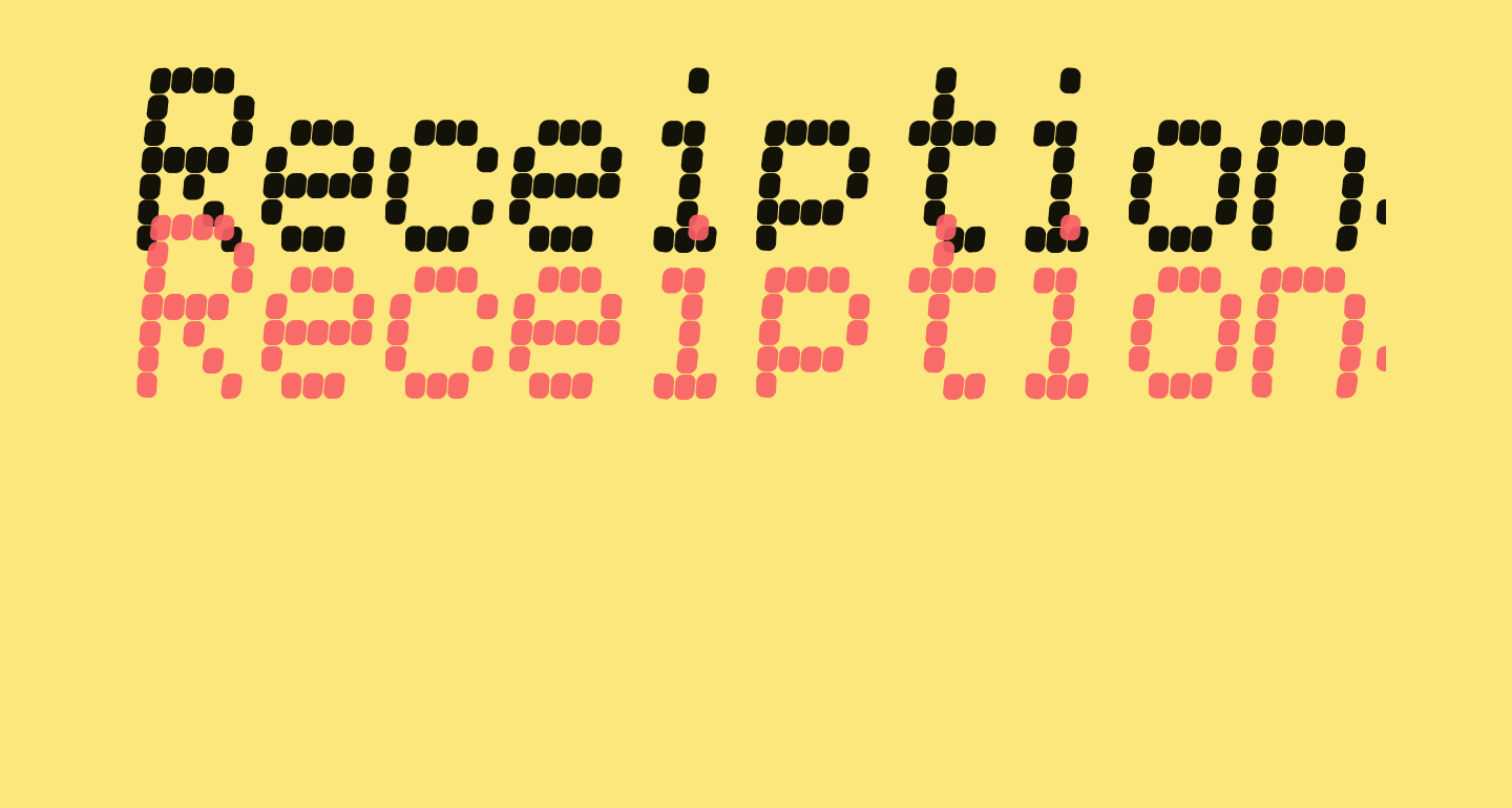 Receiptional Receipt Regular free Font - What Font Is