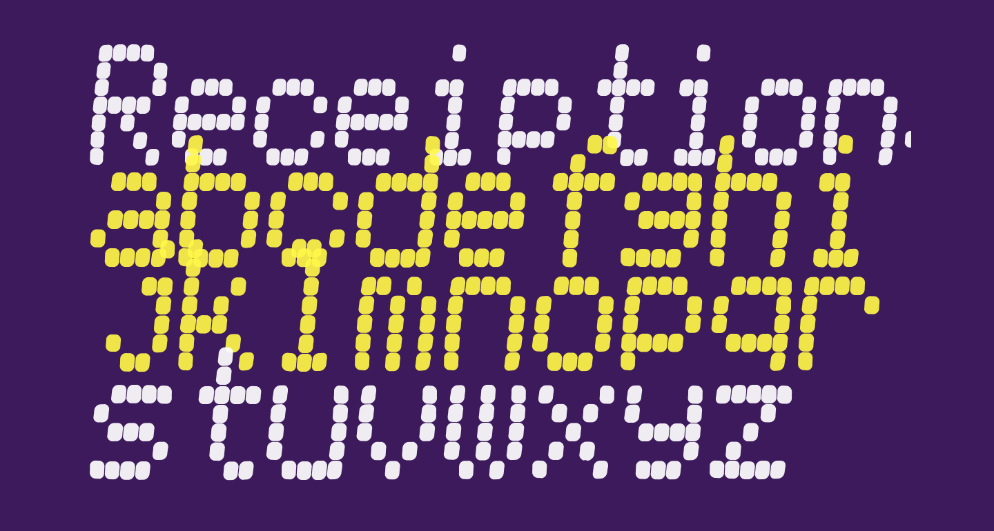 Receiptional Receipt Regular free Font - What Font Is