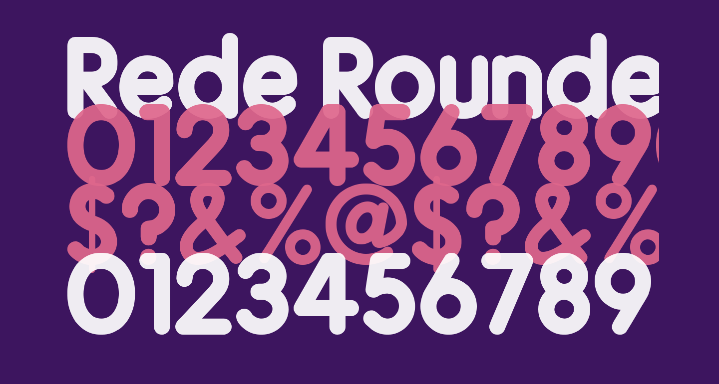 Rede Rounded F24 free Font - What Font Is