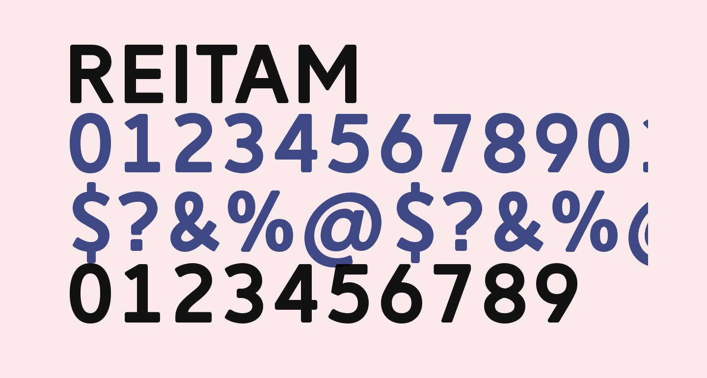 Reitam free Font - What Font Is