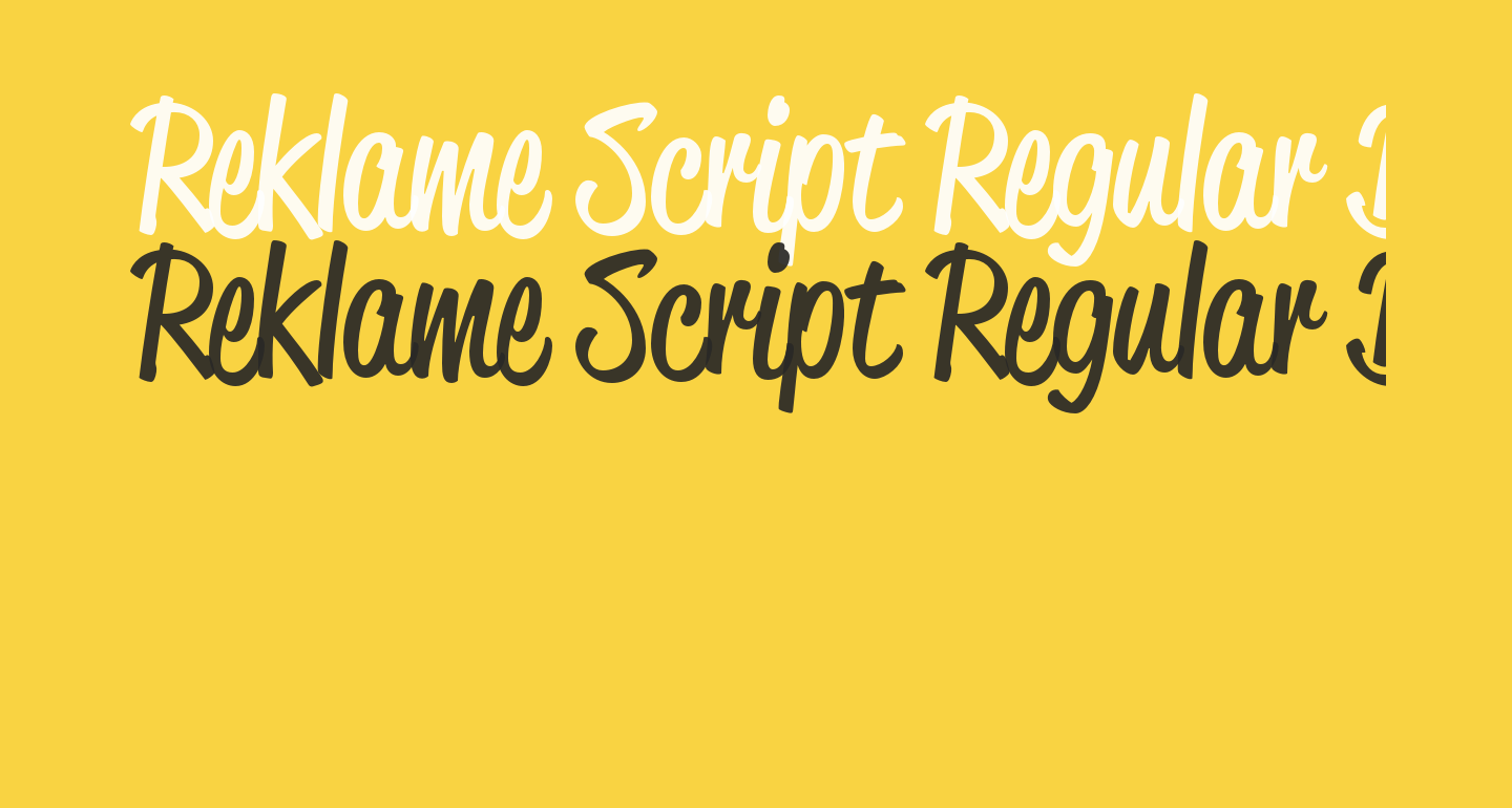 Reklame Script Regular DEMO free Font - What Font Is Reklame Script Regular DEMO free Font - What Font Is