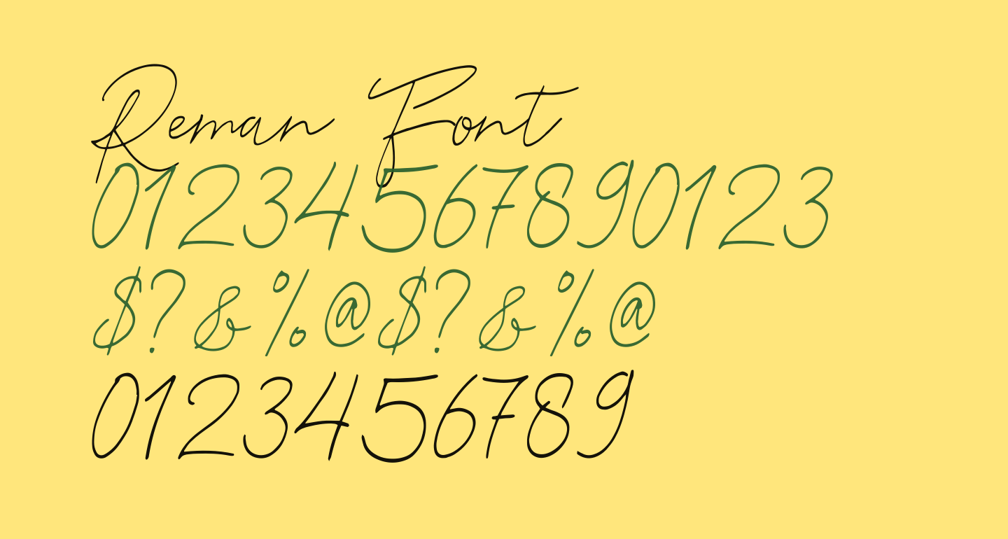 Reman free Font - What Font Is