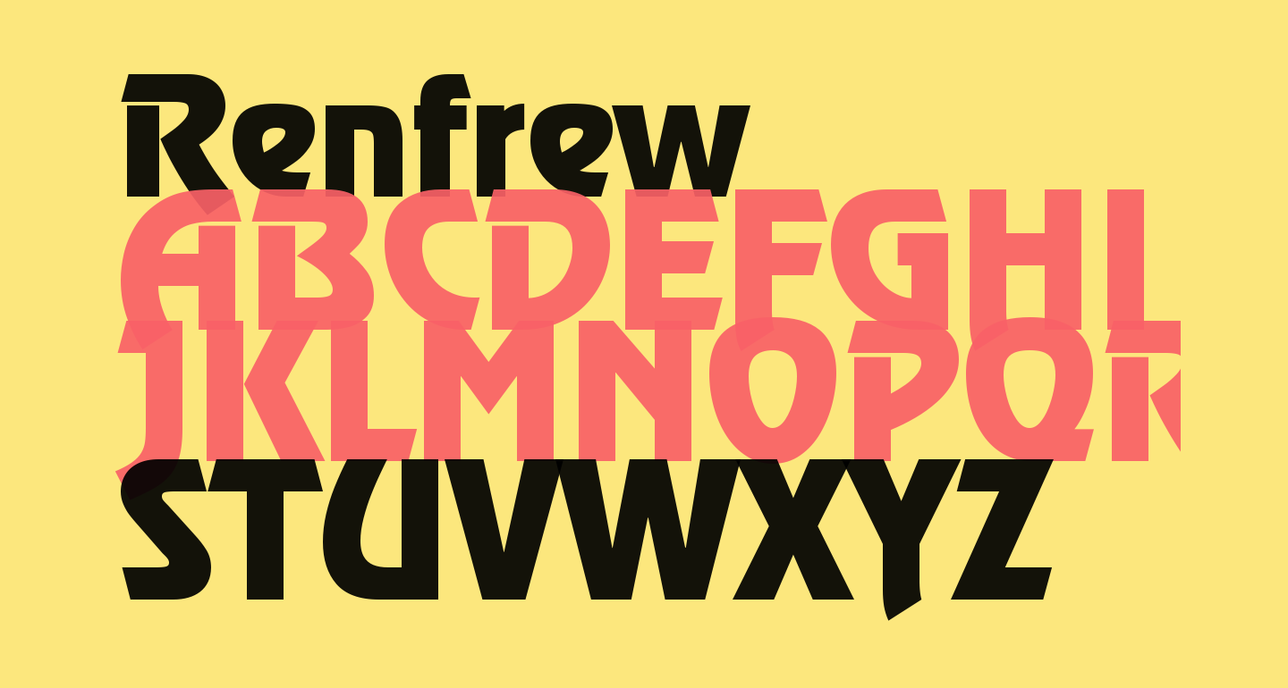 Renfrew free Font - What Font Is