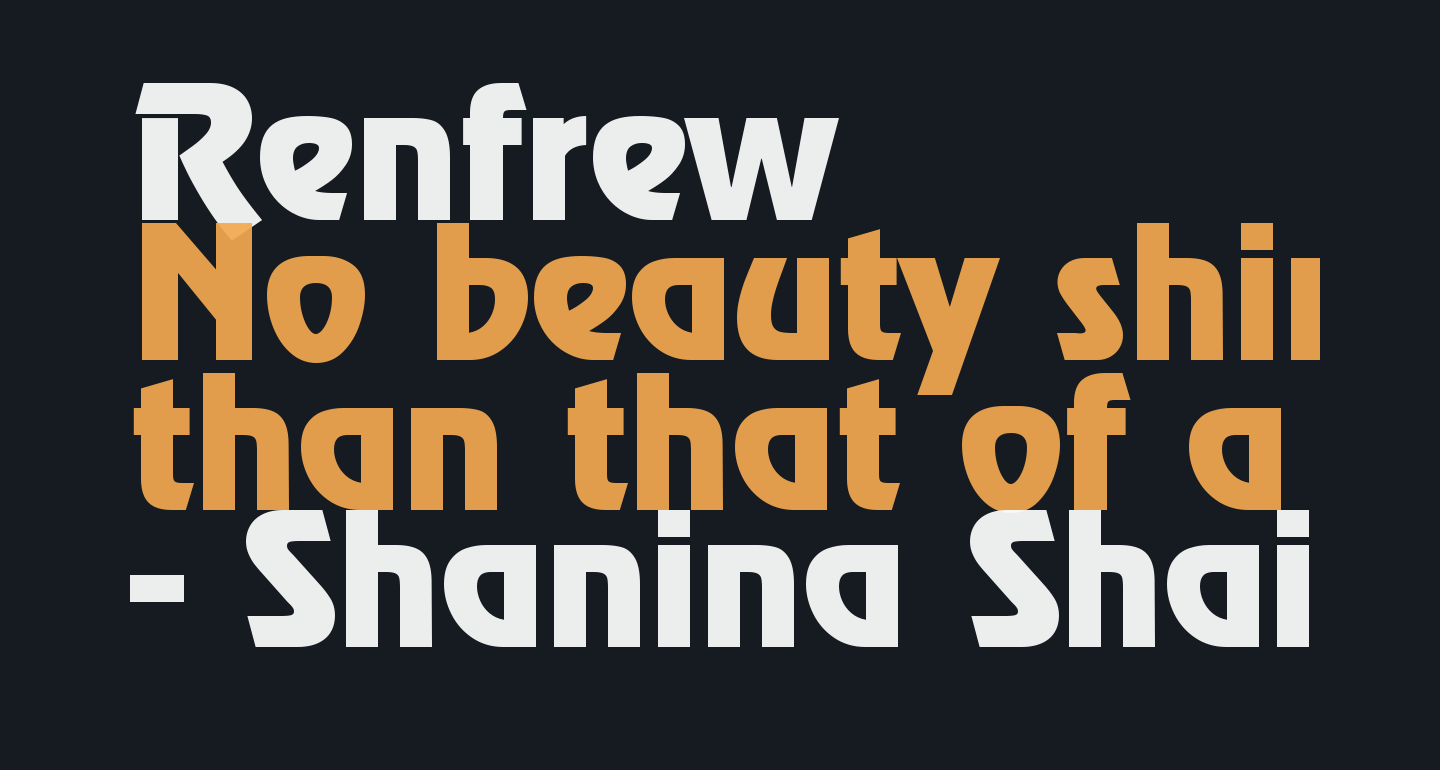 Renfrew free Font - What Font Is