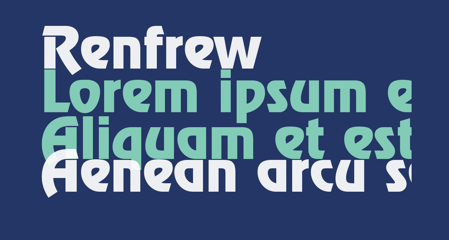 Renfrew free Font - What Font Is