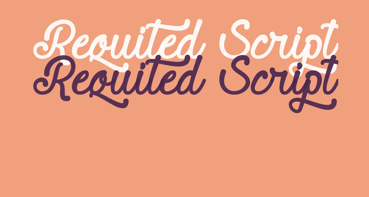 Requited Script Demo free Font - What Font Is
