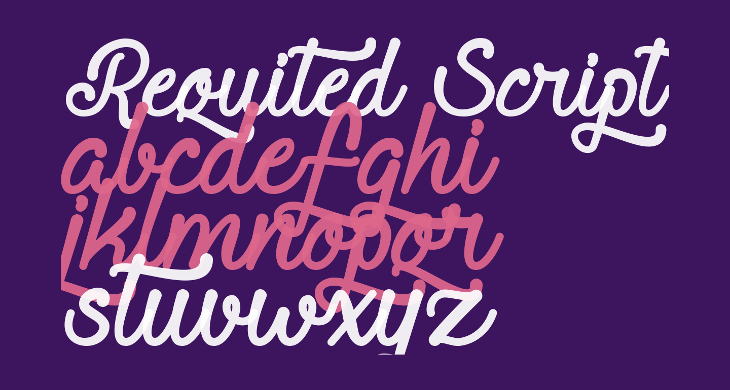 Requited Script Demo free Font - What Font Is