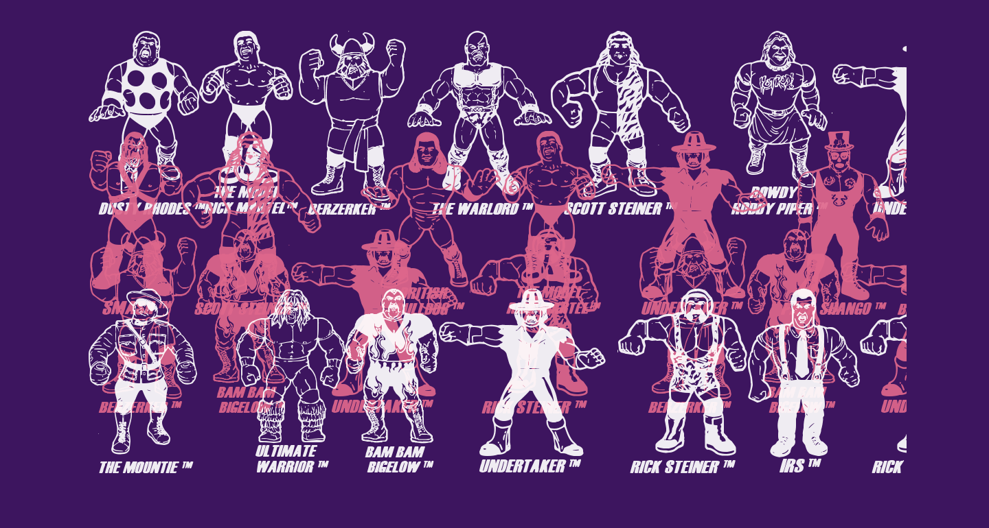 Retro Hasbro WWF Figures free Font - What Font Is
