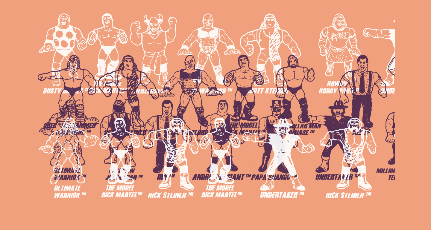Retro Hasbro WWF Figures free Font - What Font Is