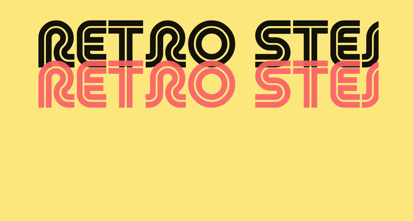 Retro Stereo Wide free Font - What Font Is
