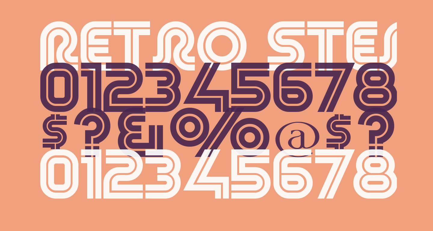 Retro Stereo Wide free Font - What Font Is