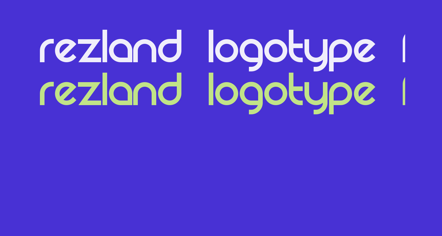 Rezland Logotype Font free Font - What Font Is