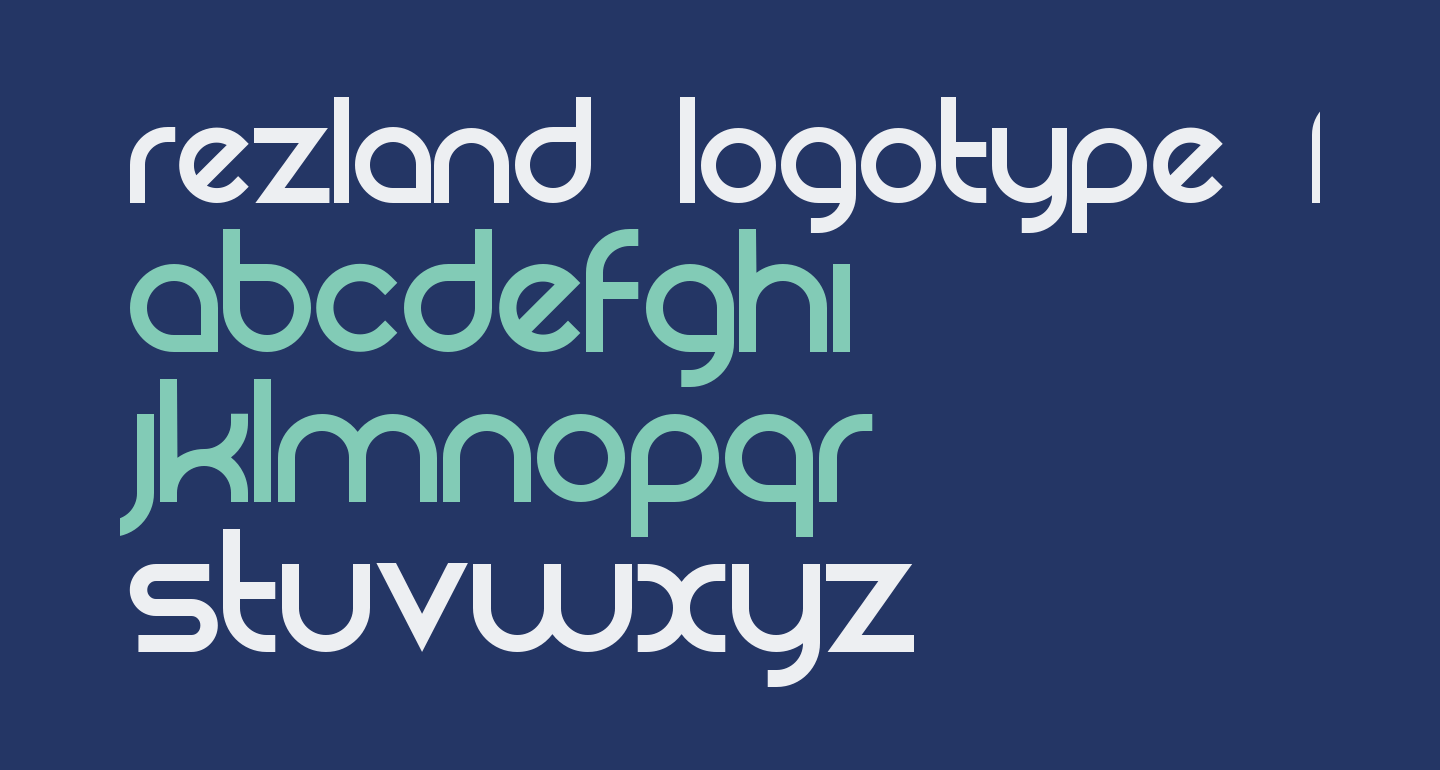Rezland Logotype Font free Font - What Font Is