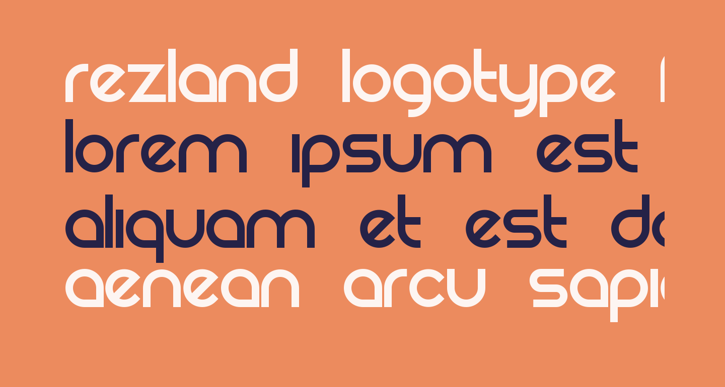 Rezland Logotype Font free Font - What Font Is