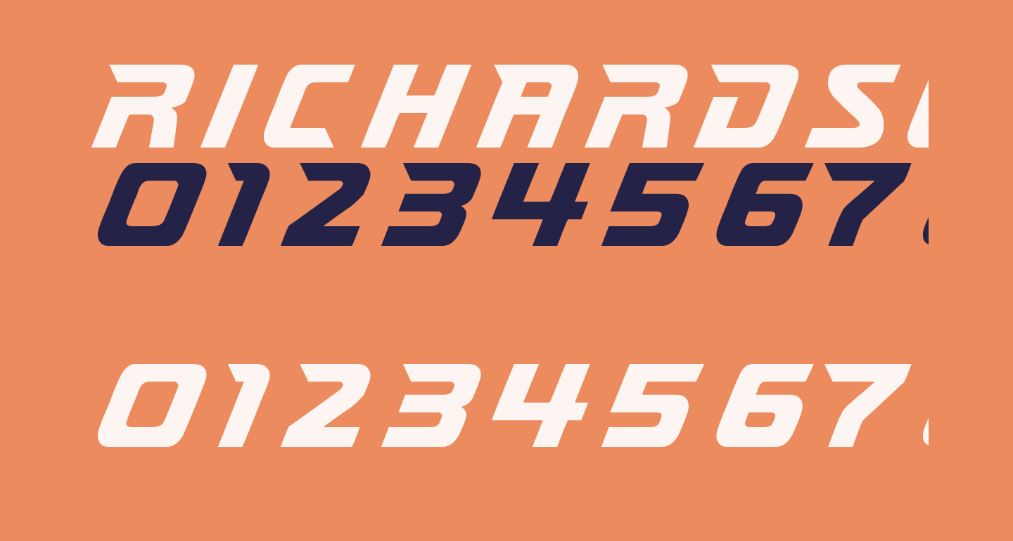 Richardson Brand Accelerator free Font - What Font Is