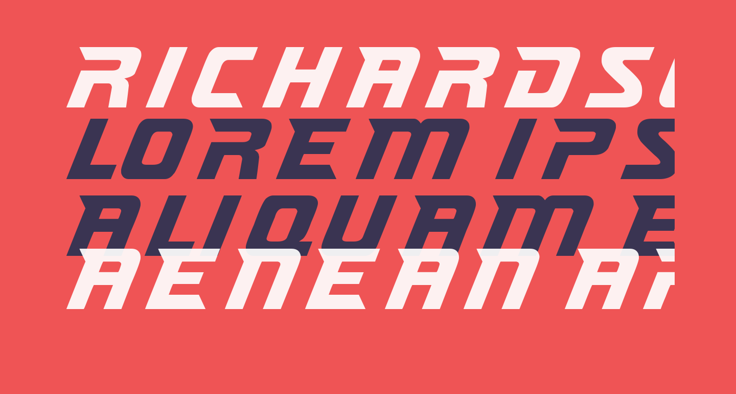 Richardson Brand Accelerator free Font - What Font Is