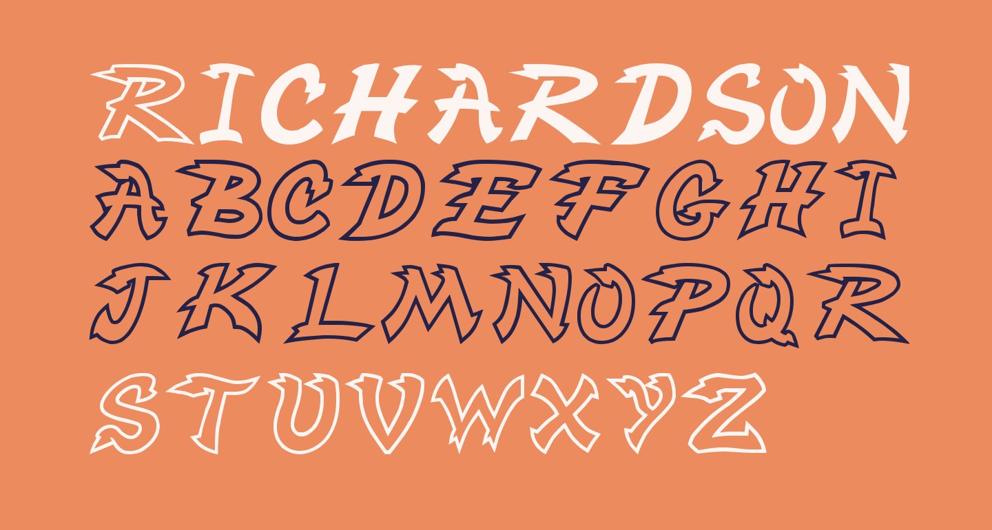 Richardson Brand Lightning Bolt free Font - What Font Is