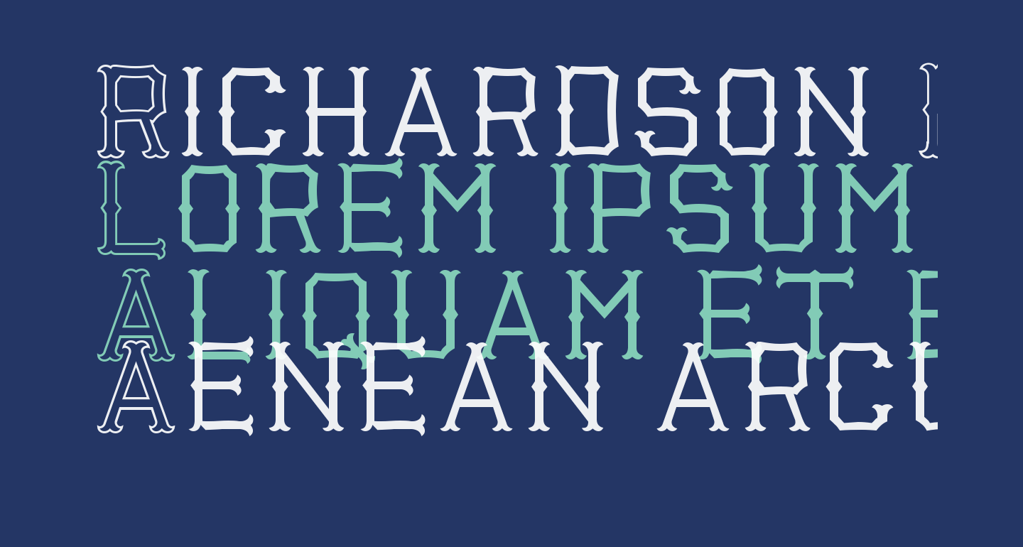 Richardson Fancy Block free Font - What Font Is