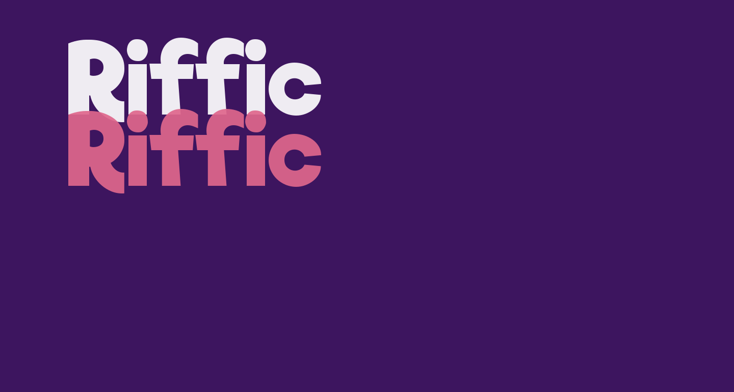 Riffic free Font - What Font Is