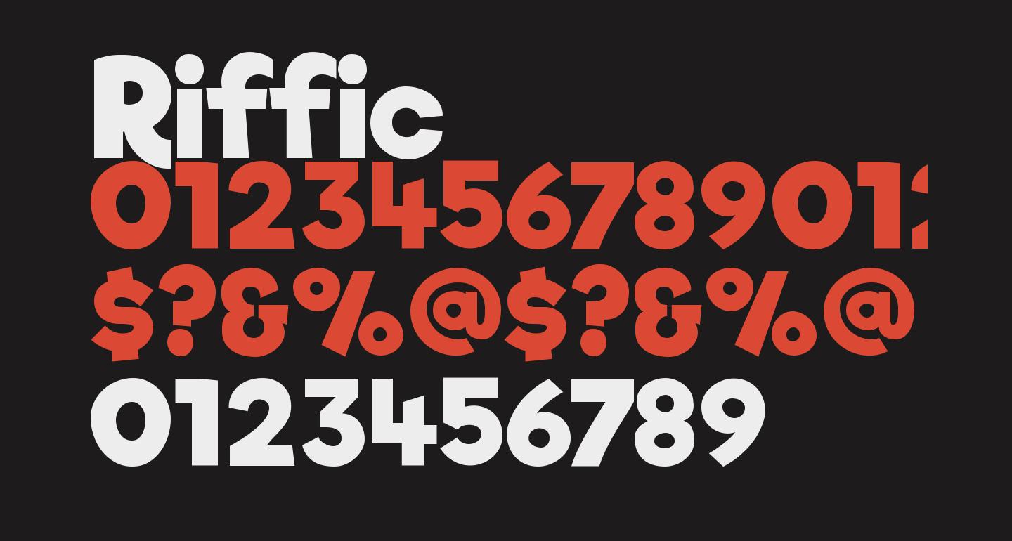 Riffic free Font - What Font Is