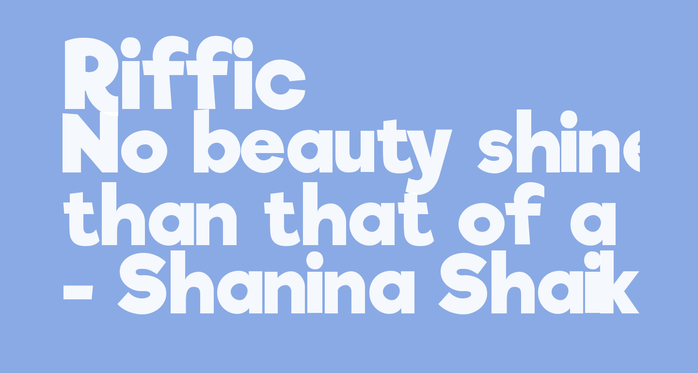 Riffic free Font - What Font Is