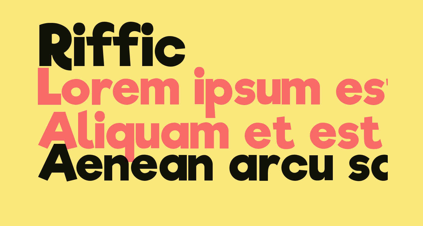 Riffic free Font - What Font Is