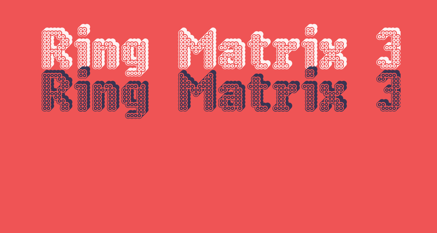 Ring Matrix 3D free Font - What Font Is