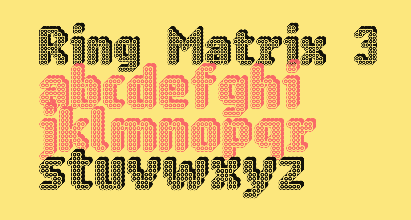 Ring Matrix 3D free Font - What Font Is