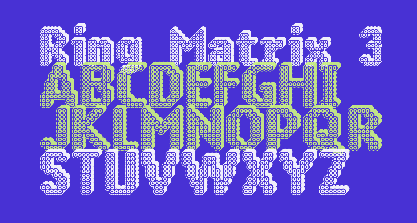 Ring Matrix 3D free Font - What Font Is
