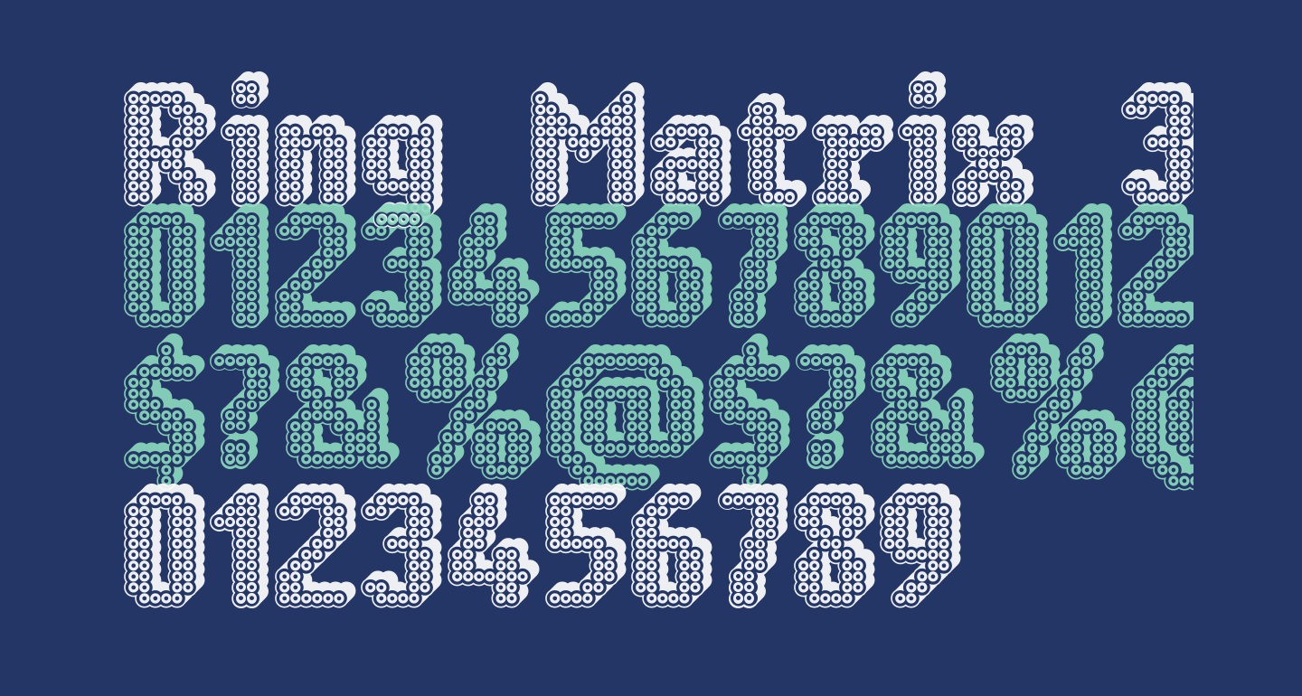 Ring Matrix 3D free Font - What Font Is