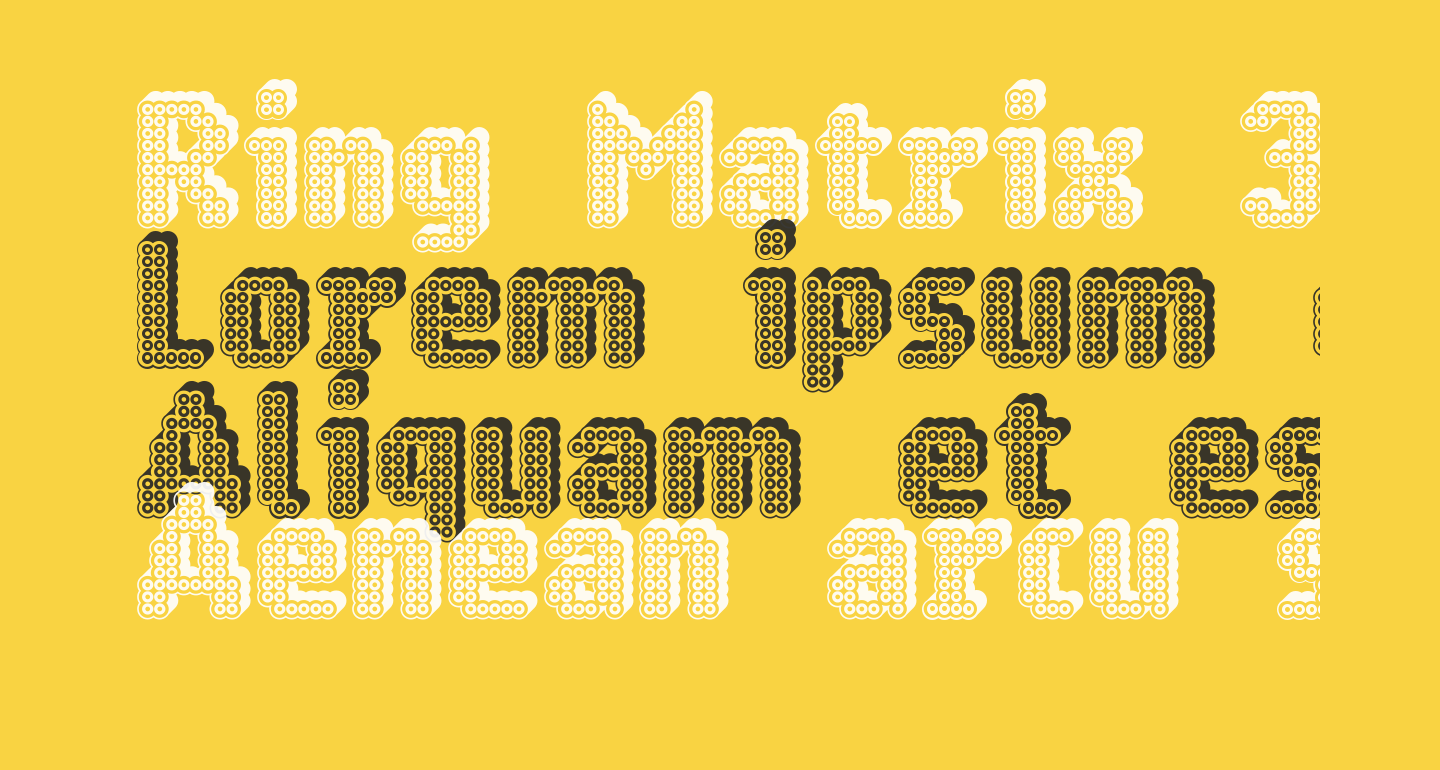 Ring Matrix 3D free Font - What Font Is