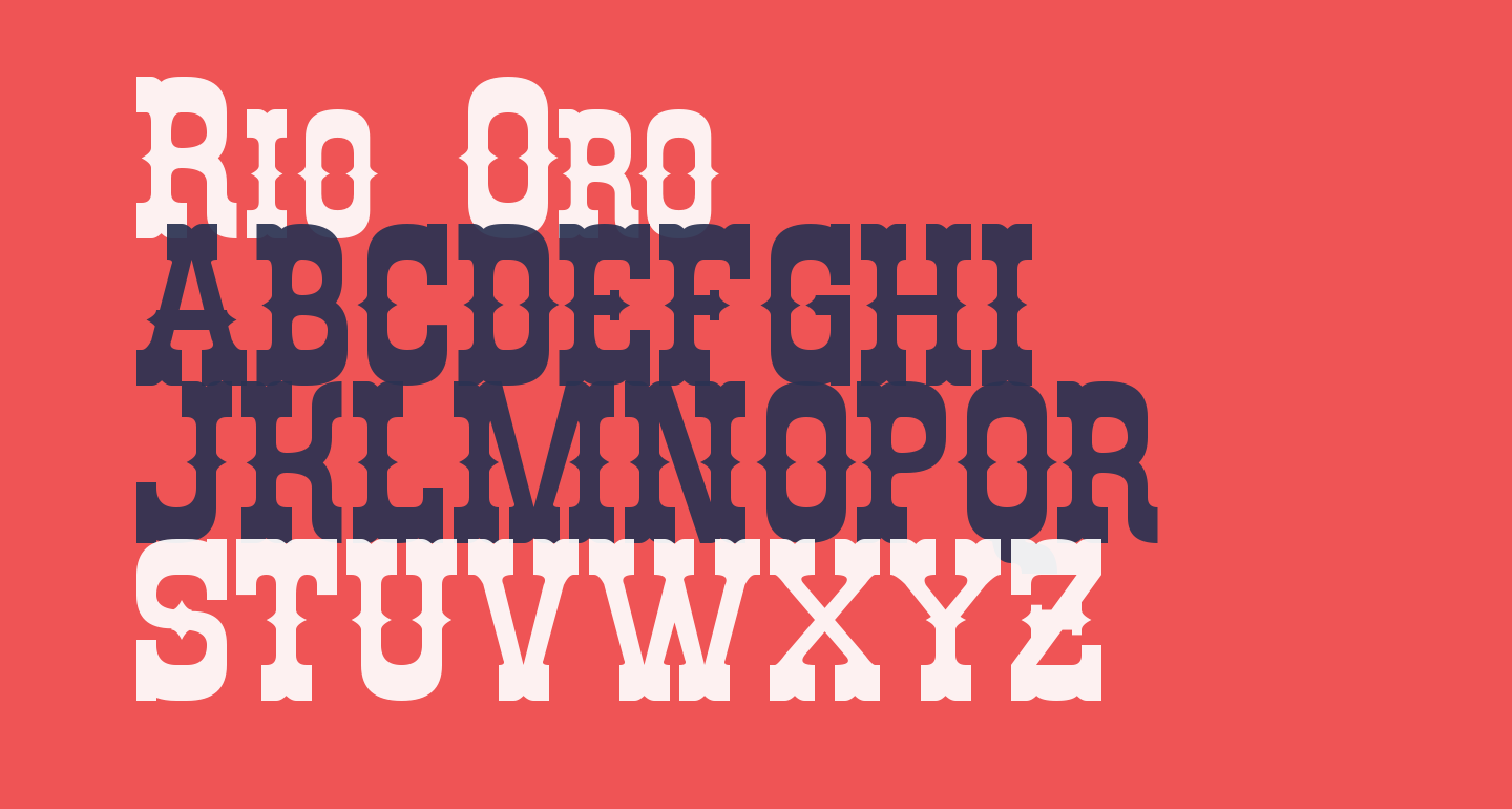 Rio Oro free Font - What Font Is