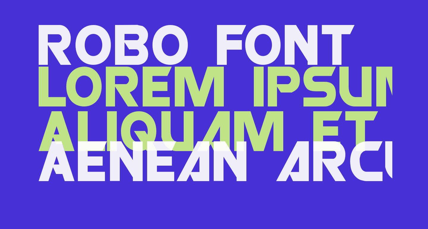 ROBO free Font - What Font Is