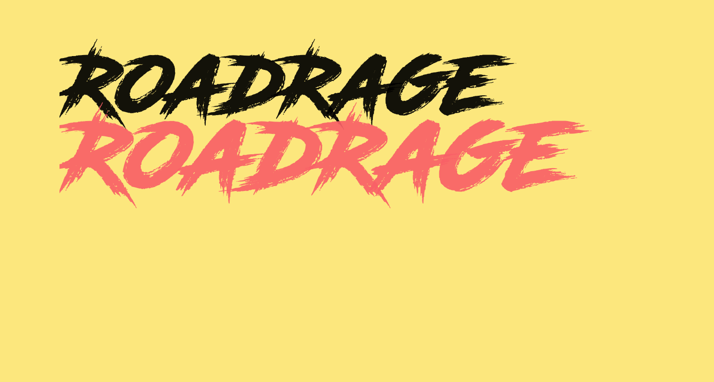 RoadRage free Font - What Font Is