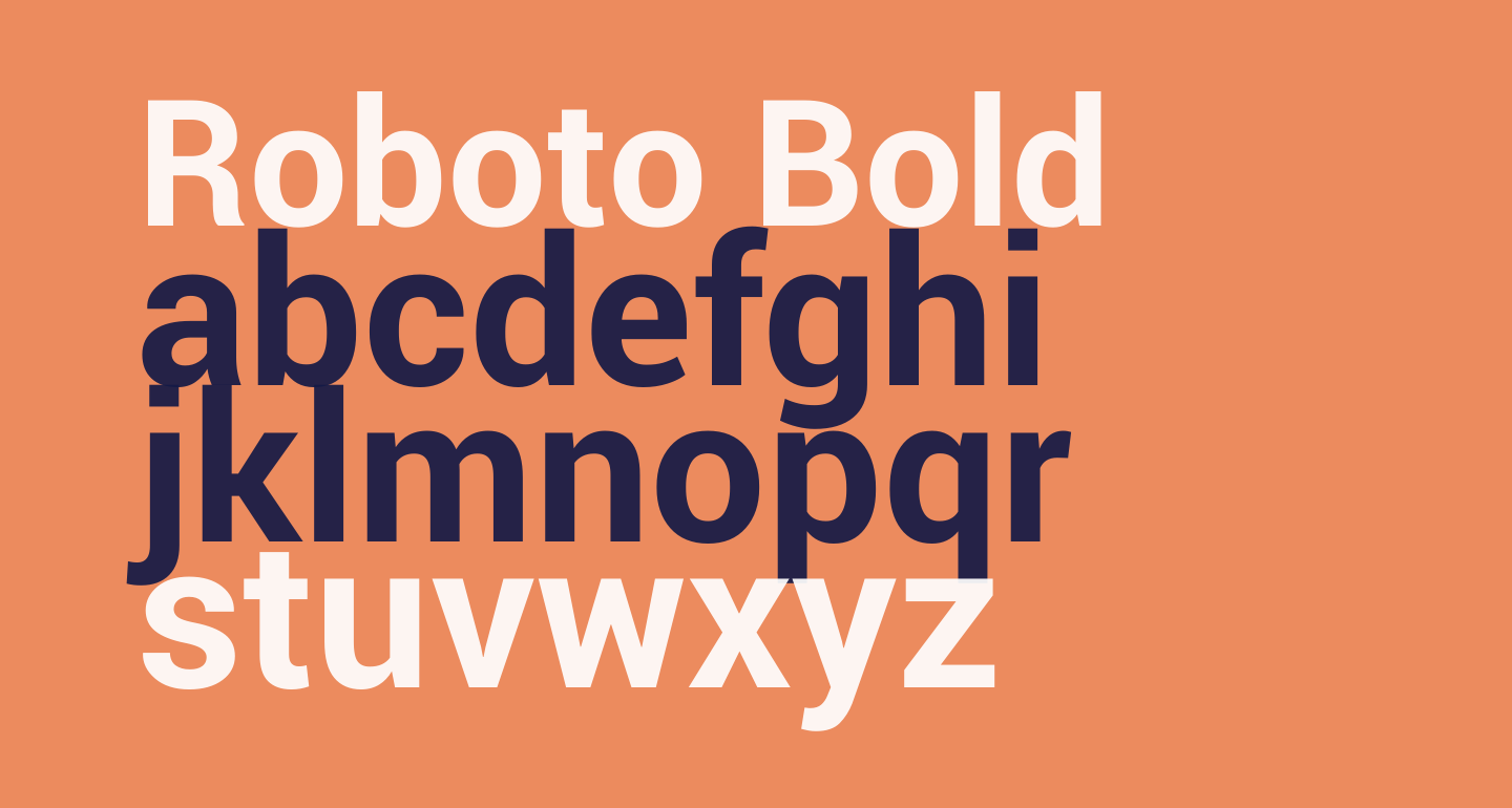 Roboto Bold free Font - What Font Is