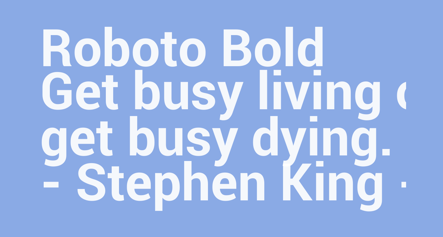 Roboto Bold free Font - What Font Is