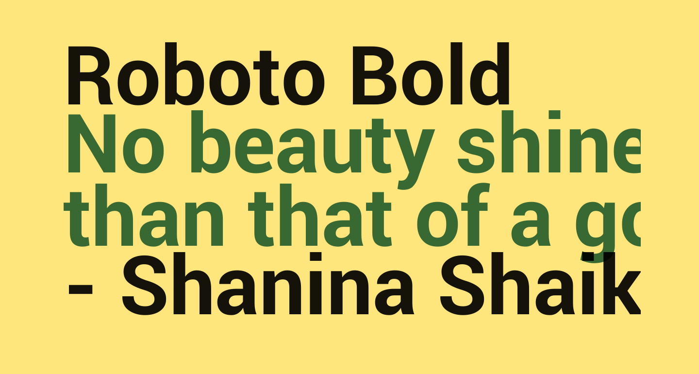 Roboto Bold free Font - What Font Is