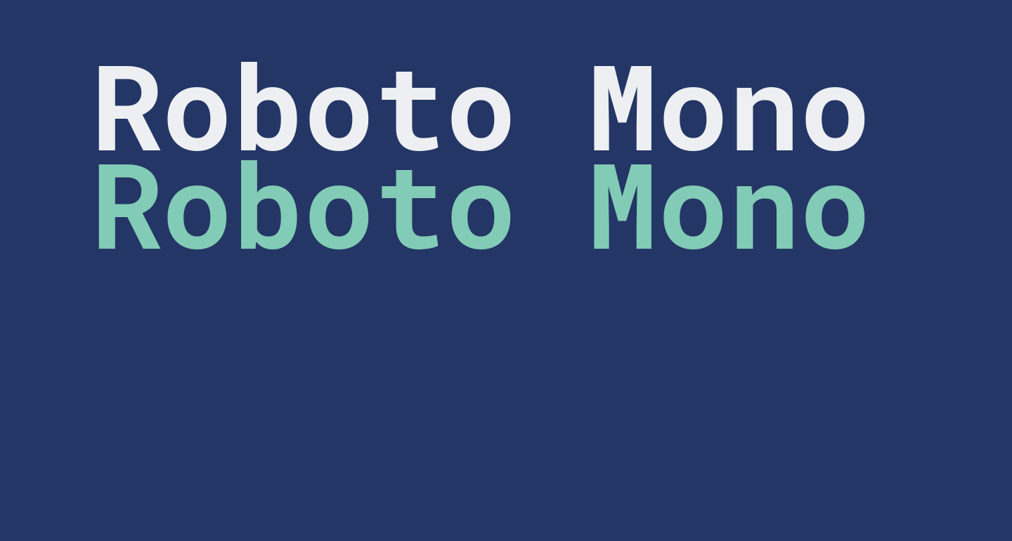 Roboto Mono Bold free Font - What Font Is