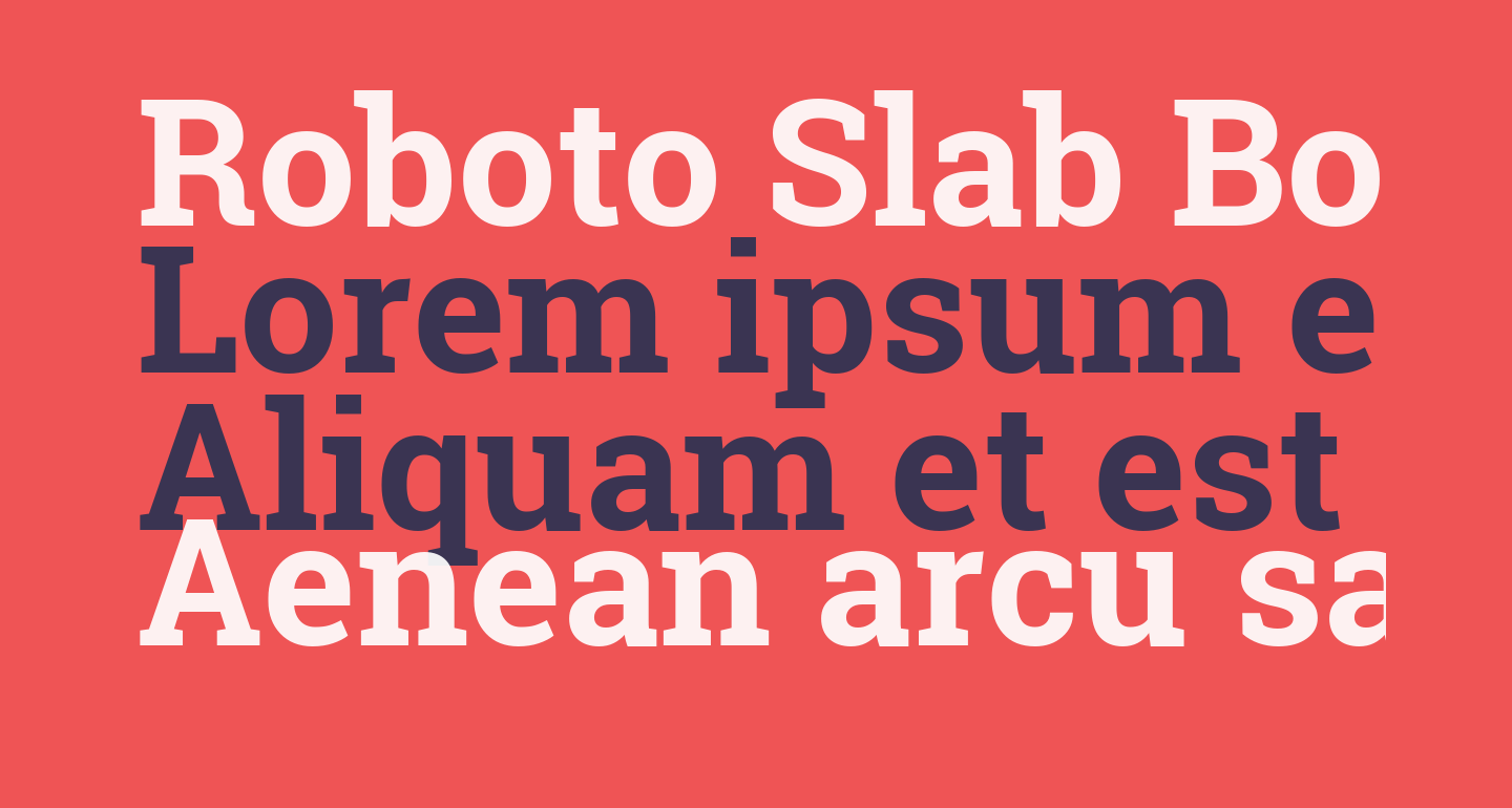 Roboto Slab Bold free Font - What Font Is