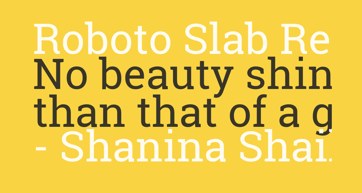 Roboto Slab Regular free Font - What Font Is
