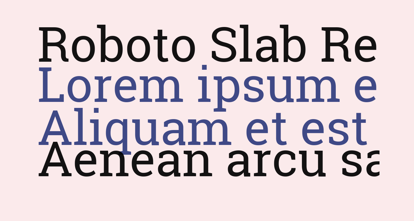 Roboto Slab Regular free Font - What Font Is