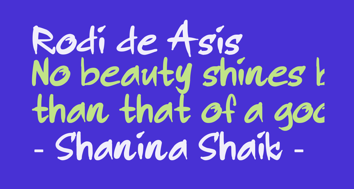 Rodi de Asis free Font - What Font Is