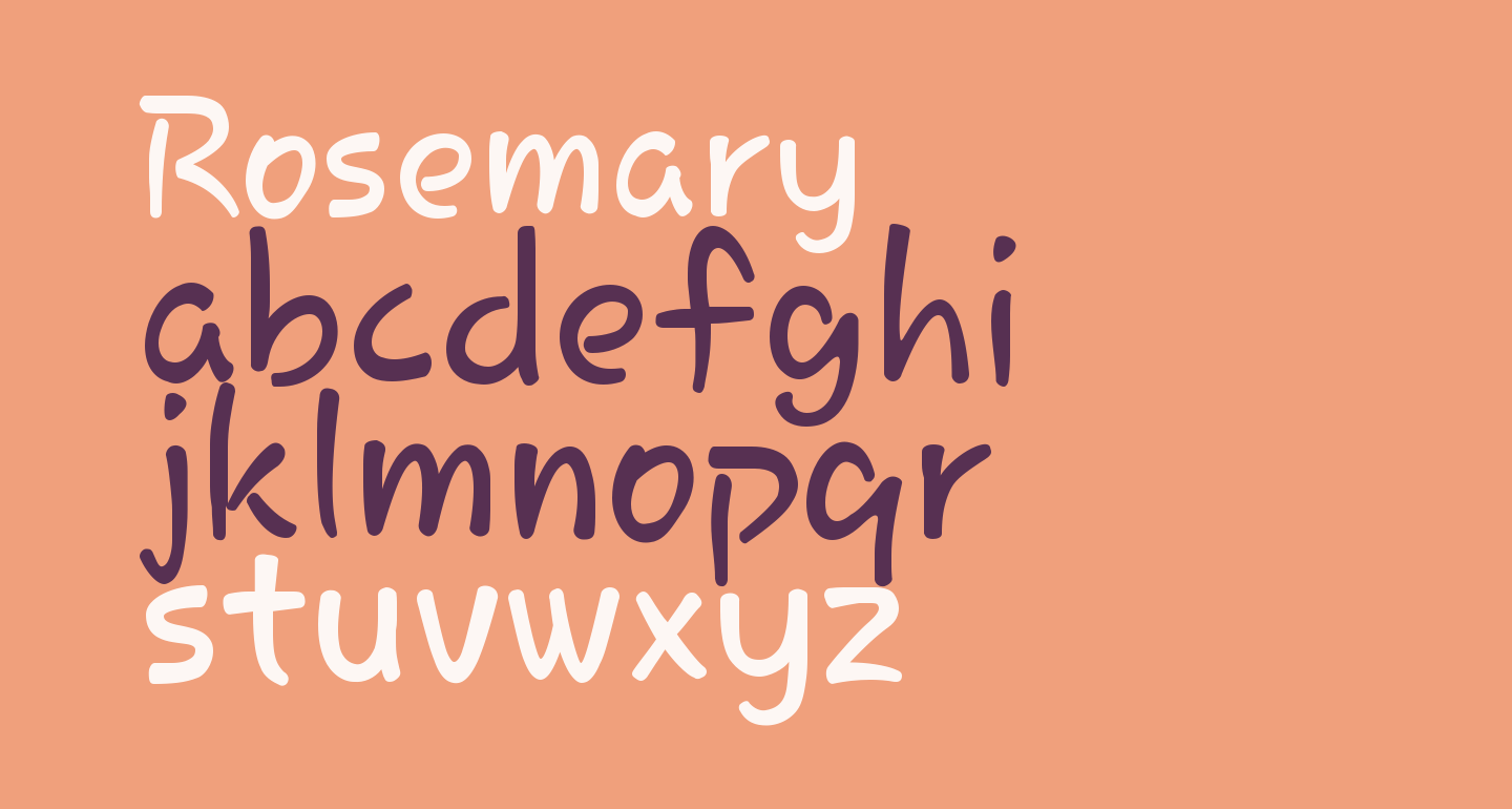 Rosemary free Font - What Font Is