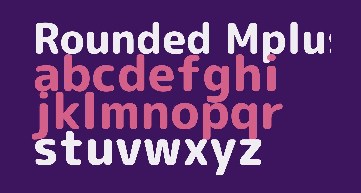 Rounded Mplus 1c ExtraBold free Font - What Font Is
