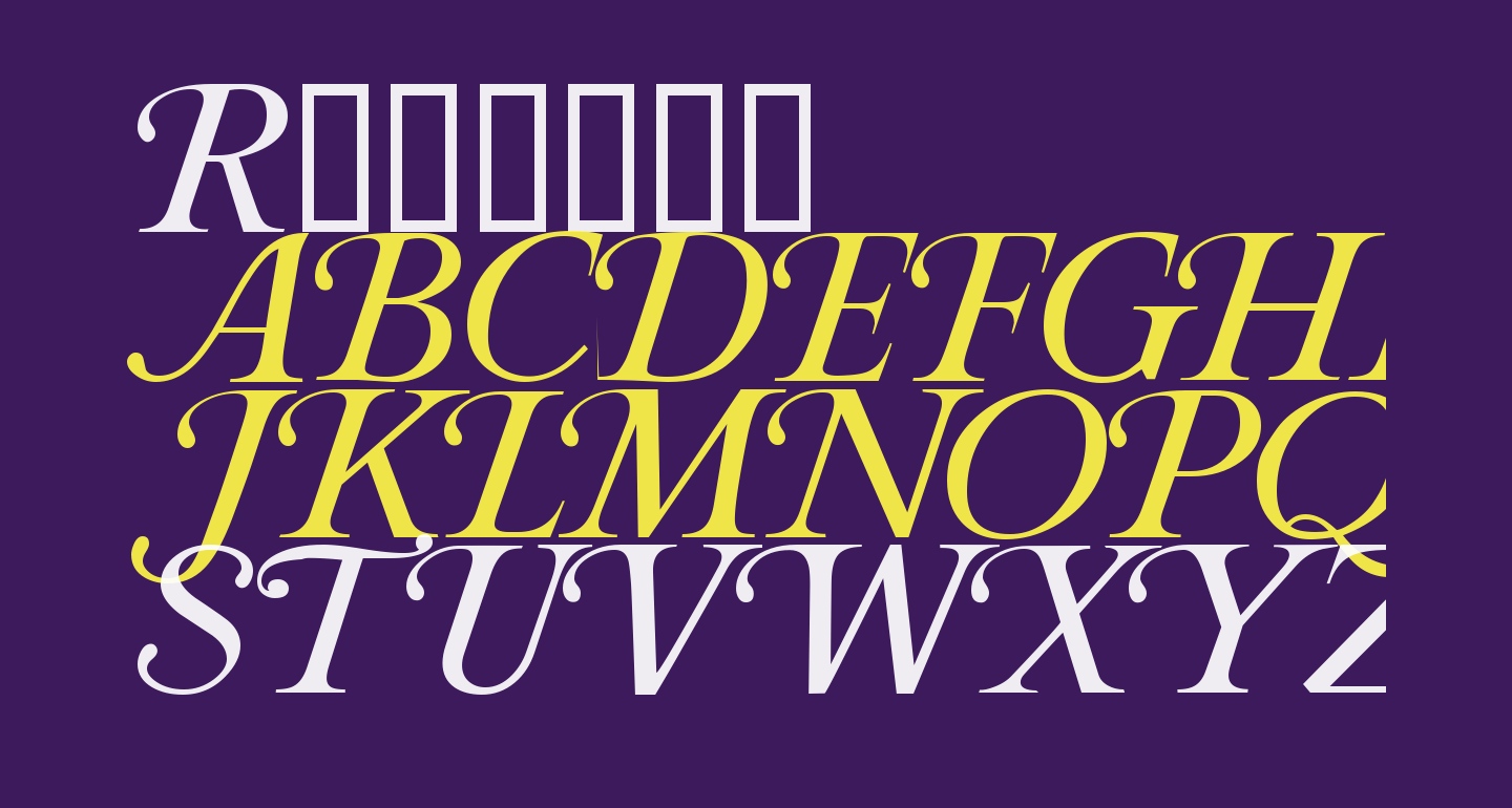 Roxanne free Font - What Font Is