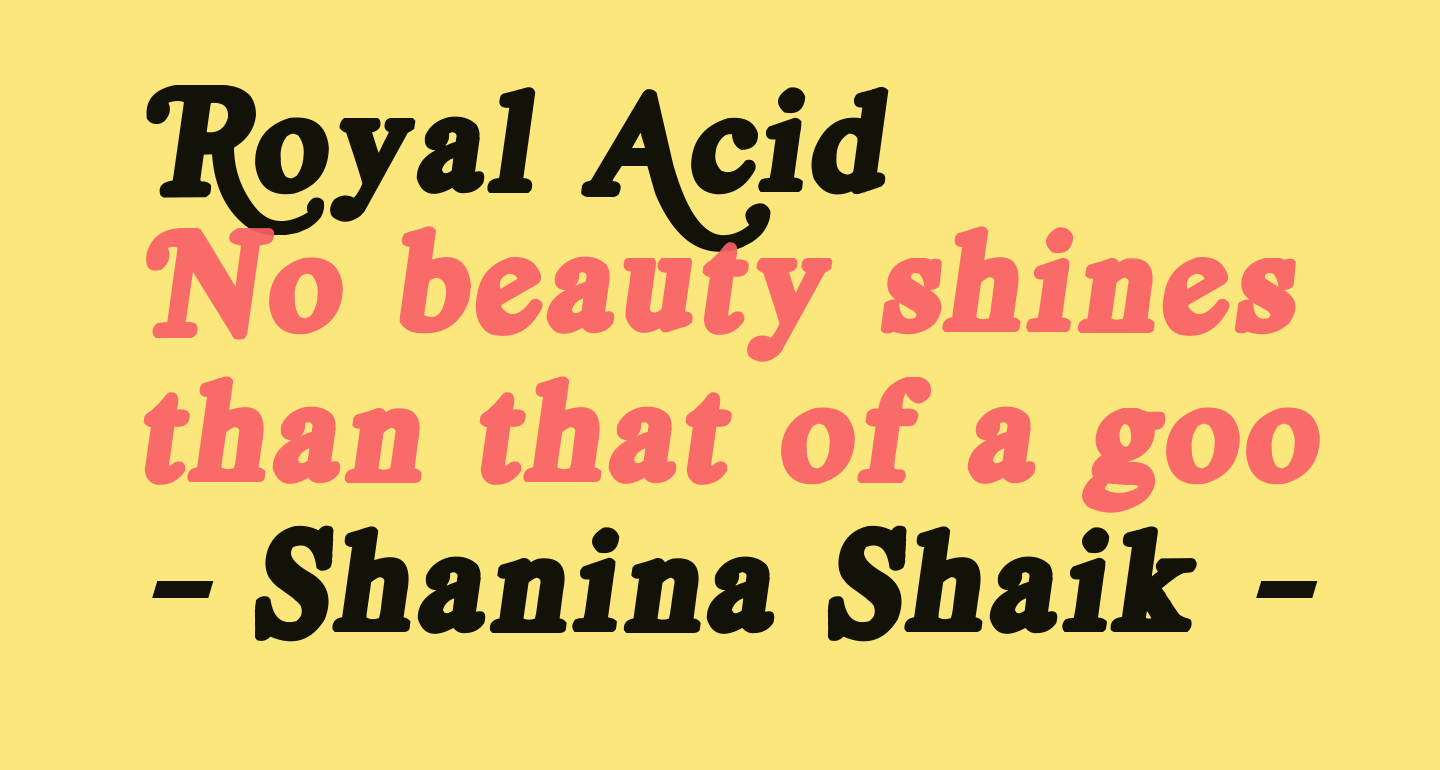 Royal Acid free Font - What Font Is