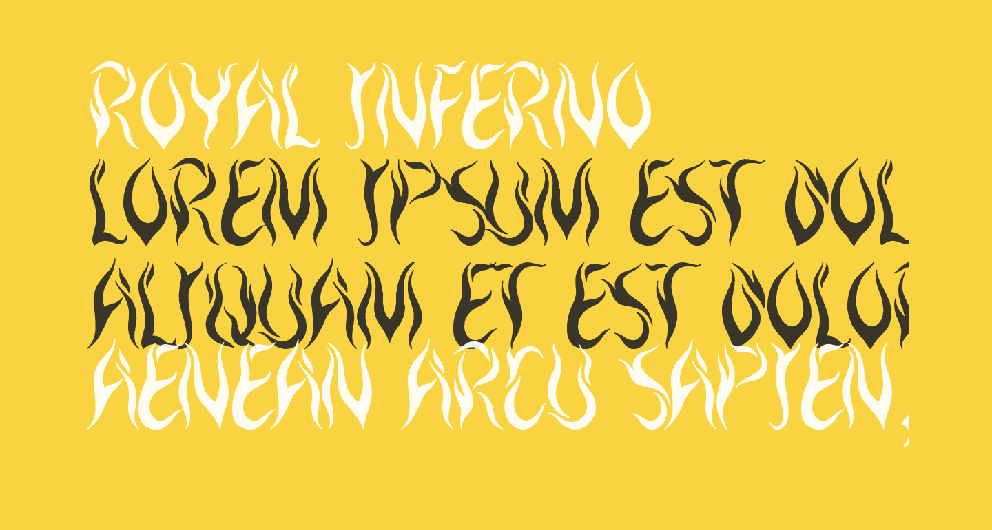 Royal Inferno free Font - What Font Is