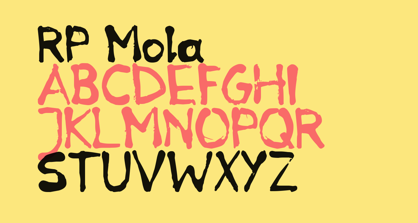 RP Mola free Font - What Font Is