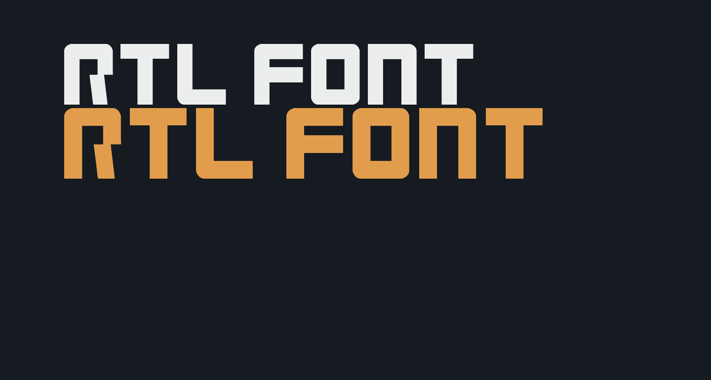 RTL free Font - What Font Is